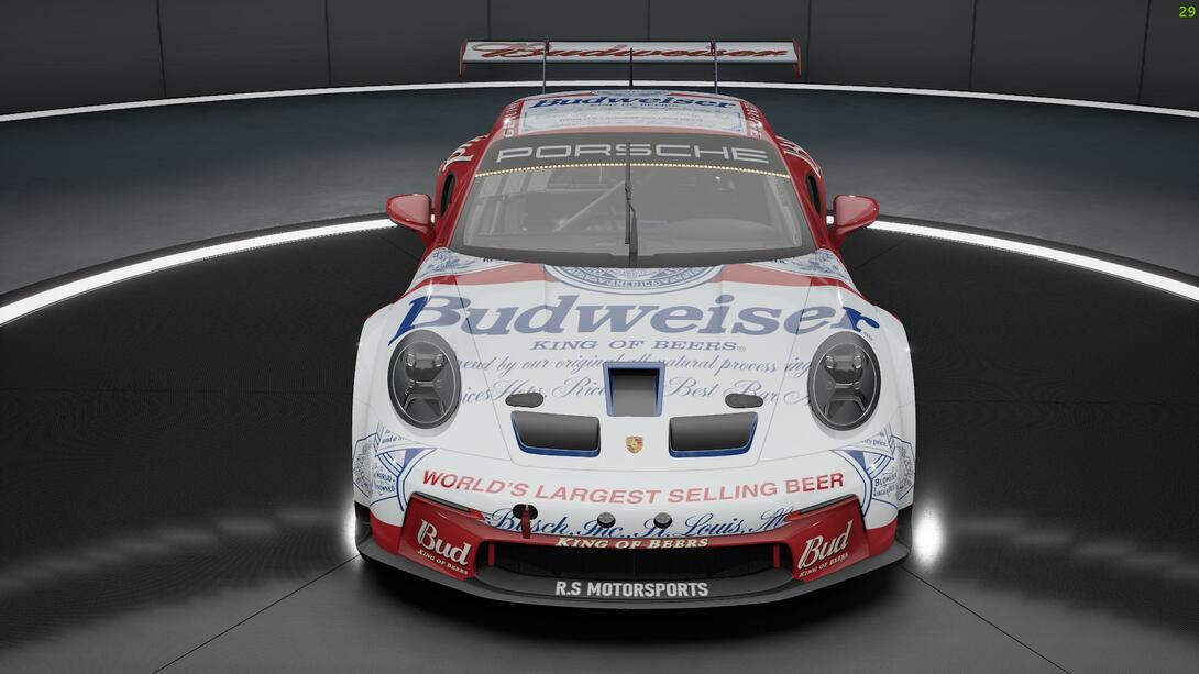 Budweiser Team 992 Cup Awesome Simracing